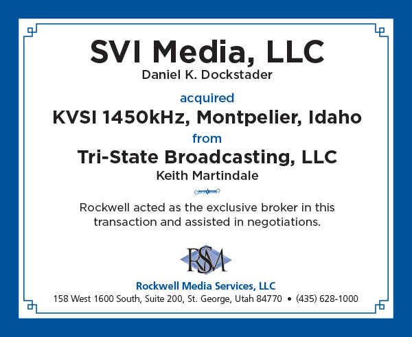 Transactions – Rockwell Media Services | St. George, Utah